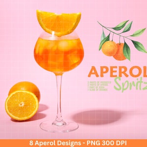 Aperol Spritz Bundle - Aperol Shirt Design Png - Aperol Bar Art- Aperol ...