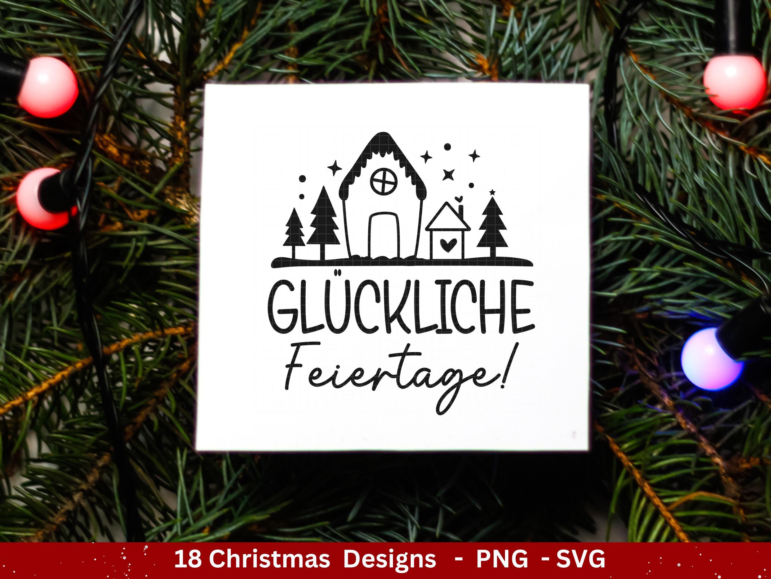 German Plotter File Christmas - German Christmas Lettering - Christmas ...