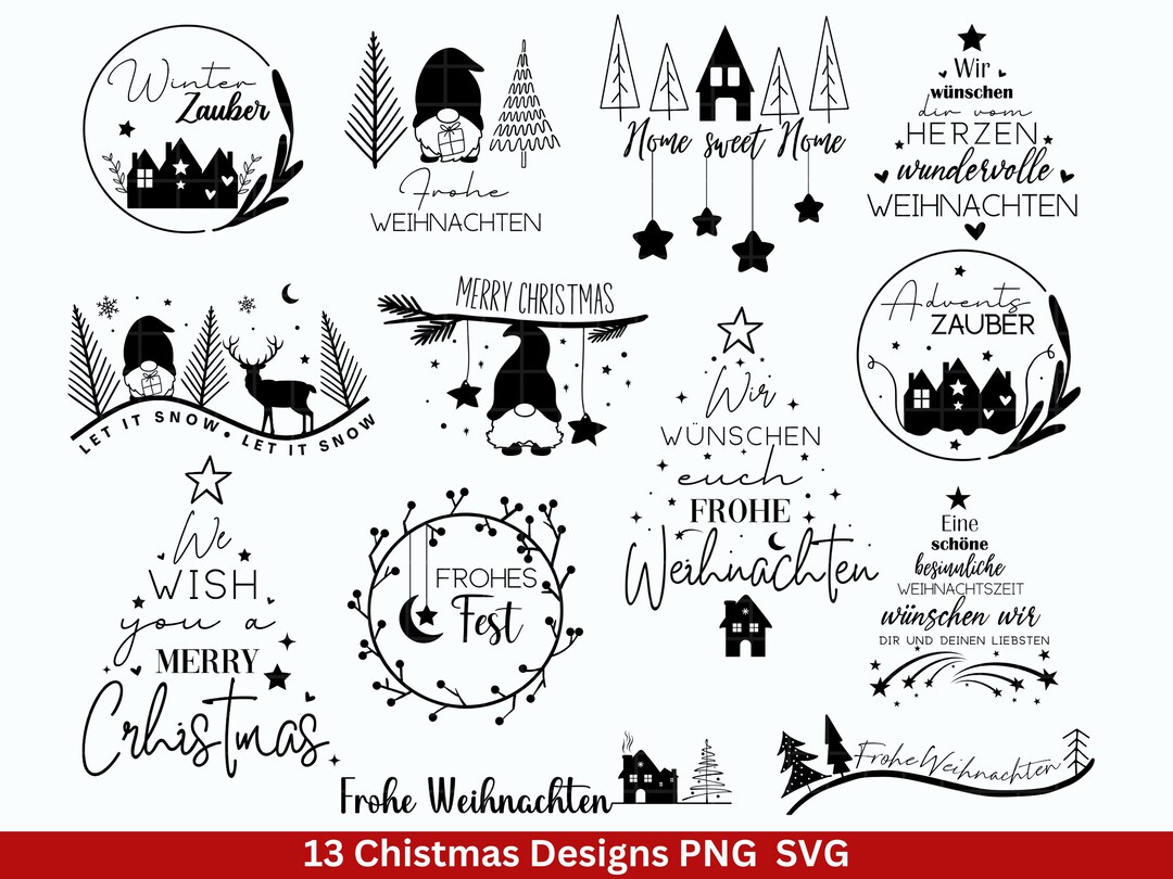Weihnachten Plotterdatei Svg Png Plotterdatei Home - Etsy.de
