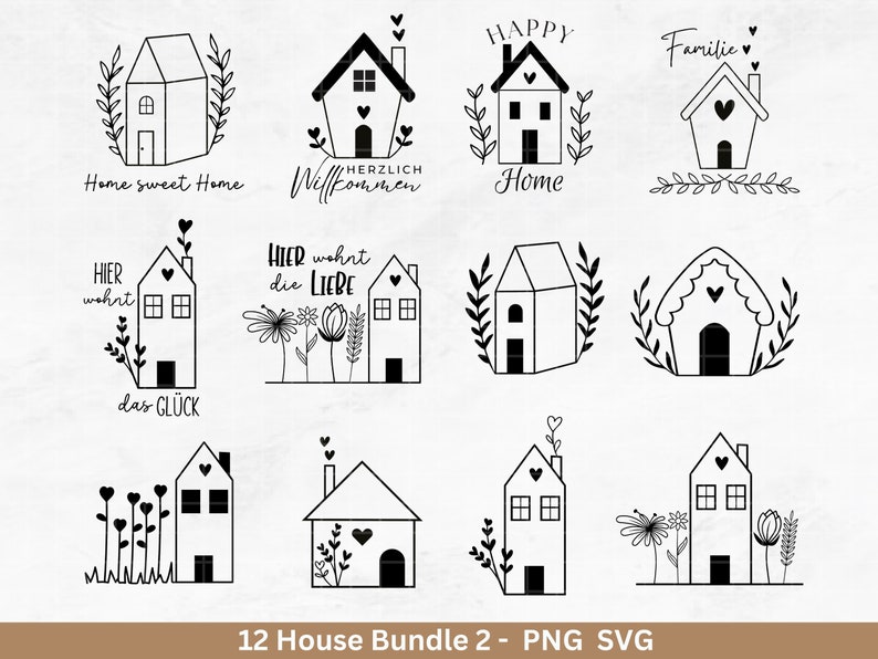 Plotterdatei Willkommen Home svg Zuhause Schriftzug svg - Etsy.de