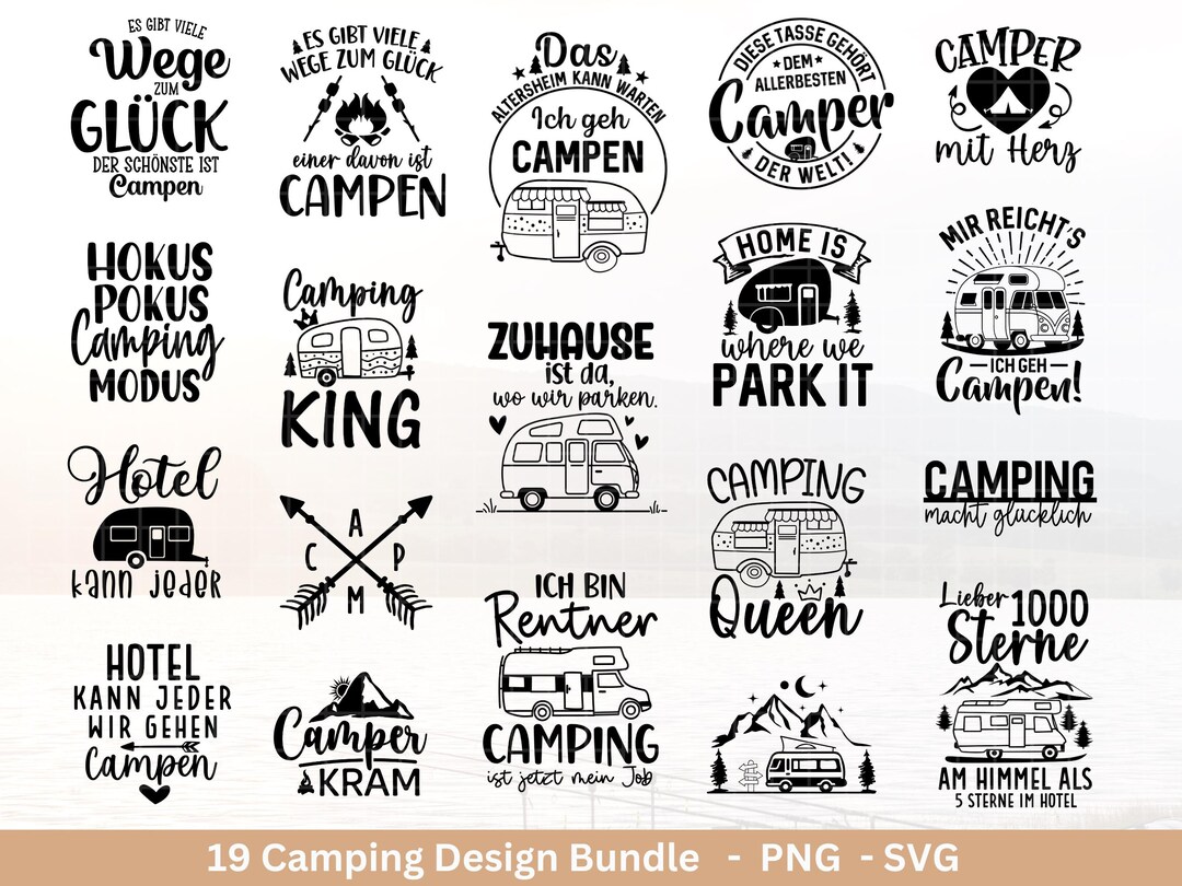 Plotter File Camping Caravan SVG, Plotter File Camper, Camping Sayings ...
