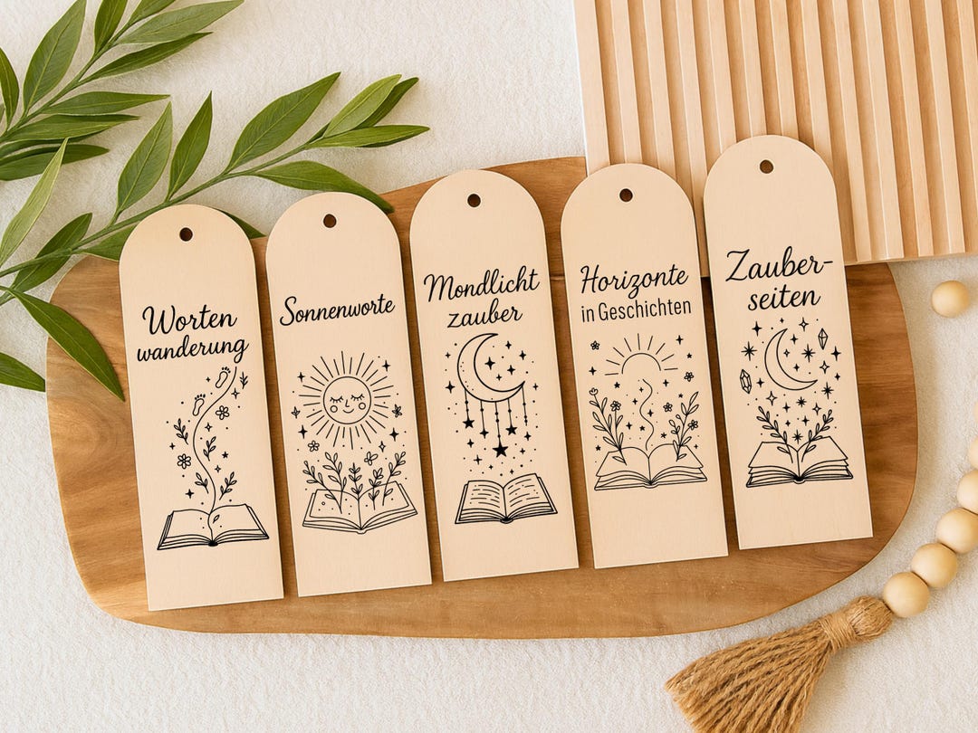 Bookmark SVG PNG – Laser File & Plotter File With German Sayings and ...