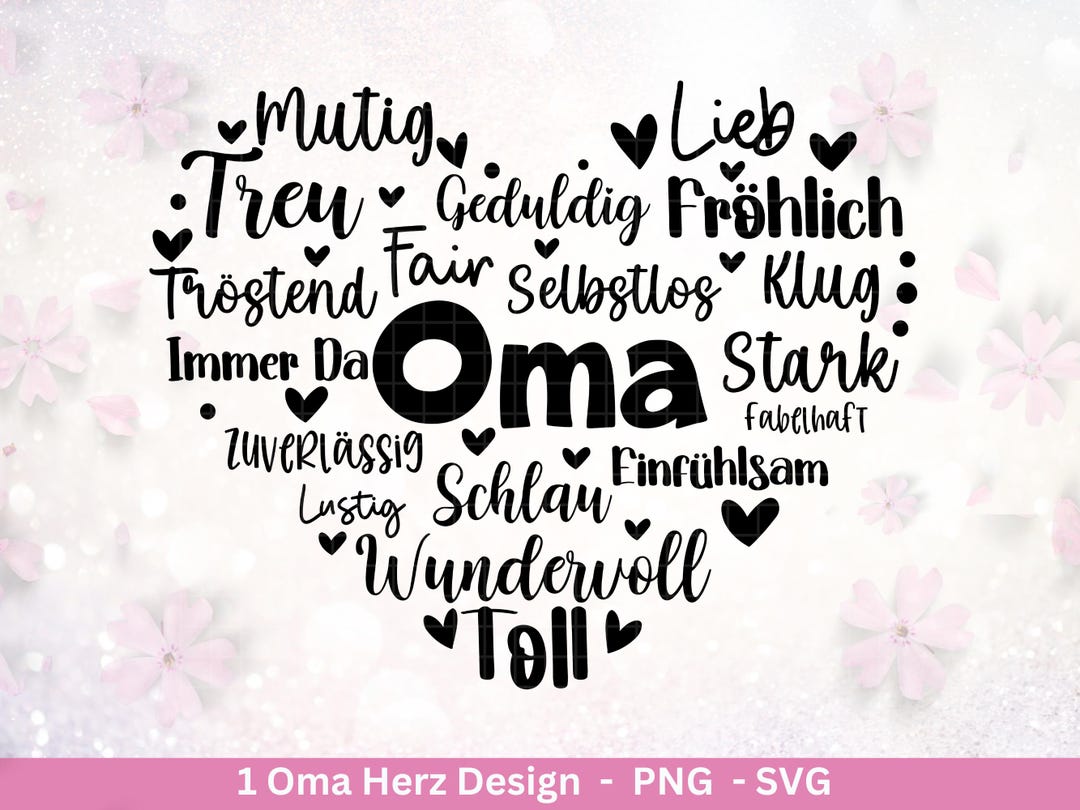 Plik plotera babcia-babcia-babcia SVG-niemieckie przysłowia SVG-rodzina ...