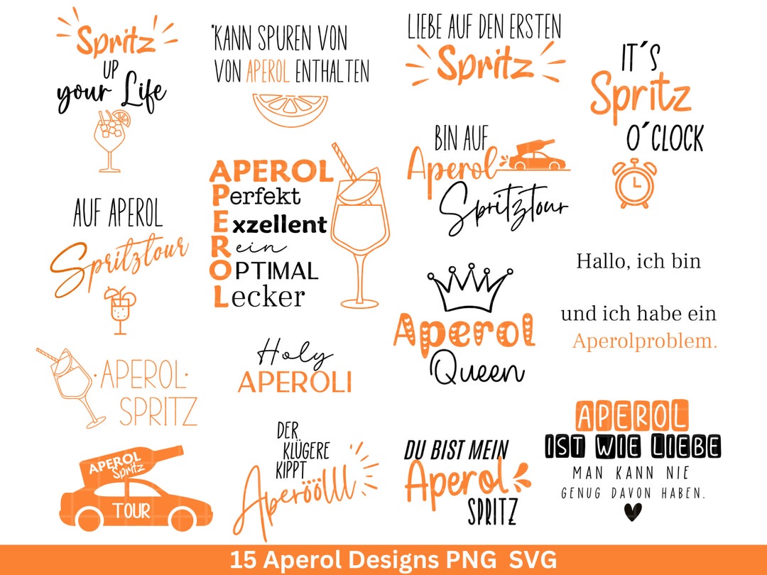 German Aperol Svg Png Bundle - Holy Aperoli Svg - Aperol Jaunt Svg ...