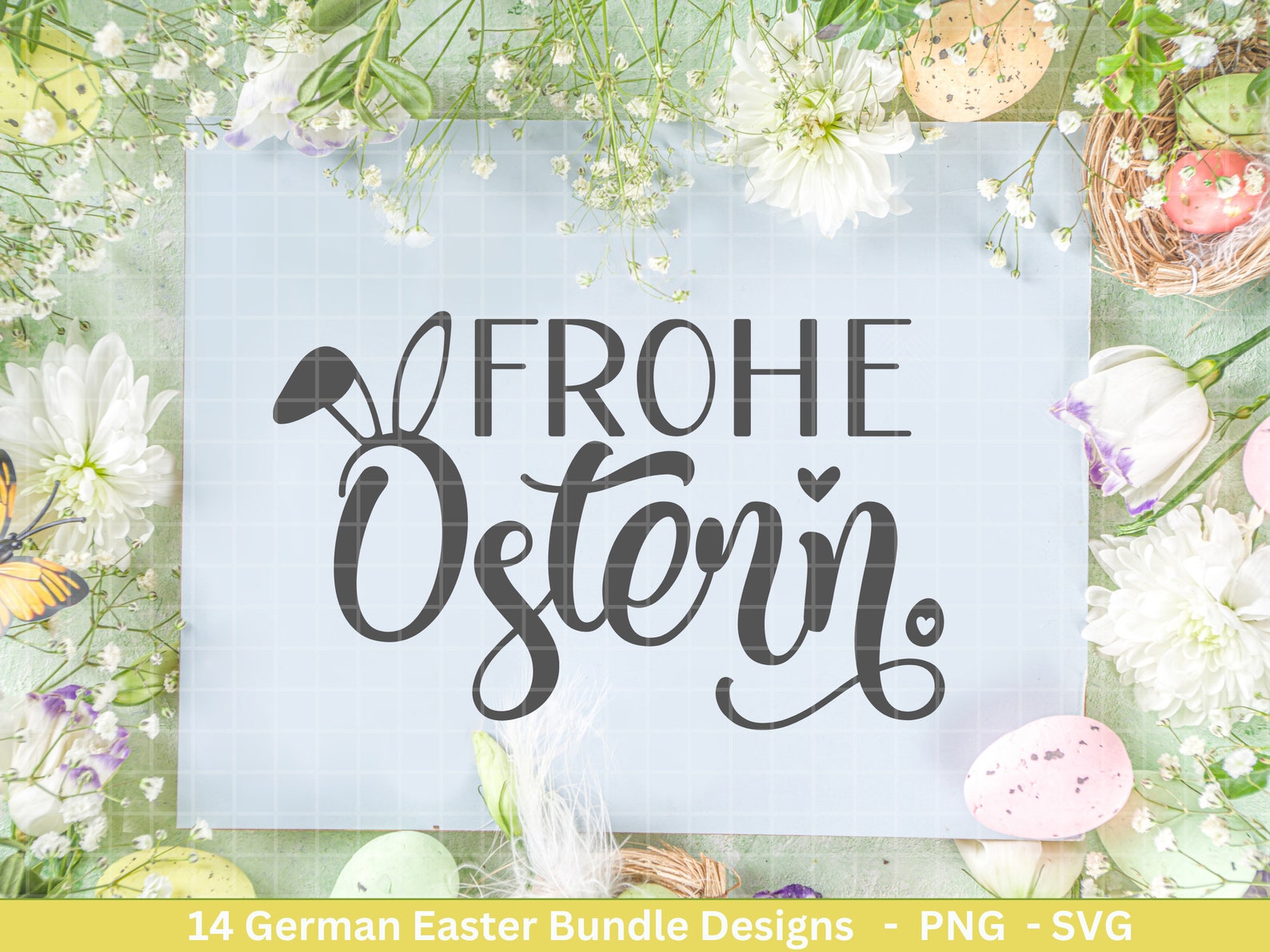 German Easter Plotter File Bundle SVG - Easter Designs in German ...