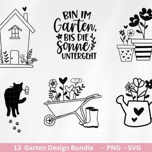 Deutsche Plotterdatei Garten - Gartendeko - Frühling svg - Cricut Silhouette - Lieblingsplatz ...