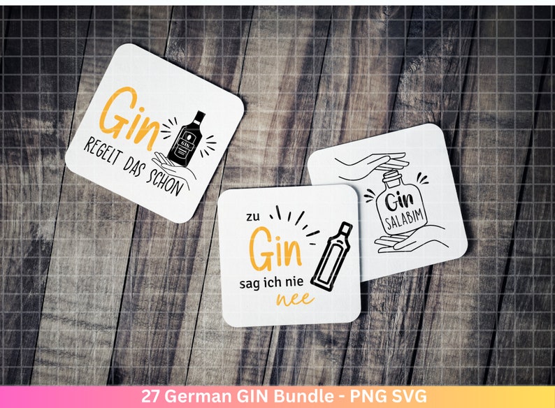 German Gin svg png Bundle Ginsprüche svg deutsche Sprüche - Etsy.de