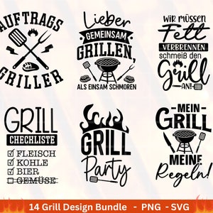 Deutsche Plotterdatei Grillen - Grillzeit Sprüche svg - Grillmeister svg - BBQ Chef - König des ...