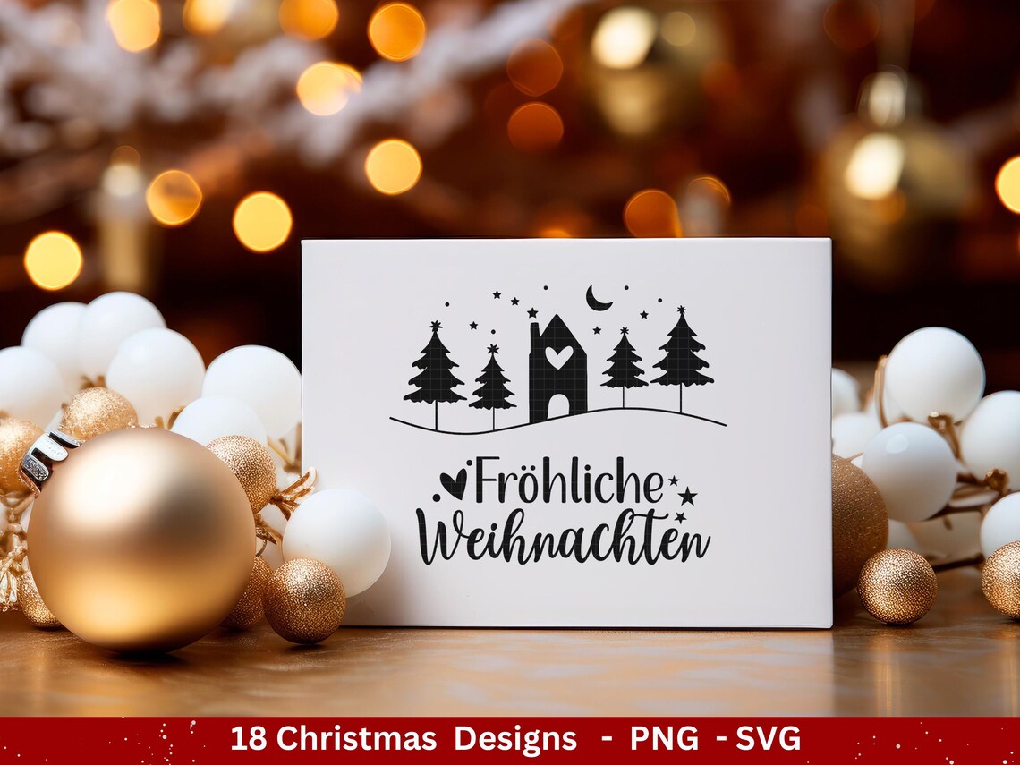 German Plotter File Christmas - German Christmas Lettering - Christmas ...