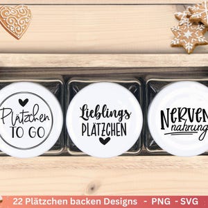 Plotterdatei backen Weihnachten - backen svg - Deutsche Sprüche backen - Cricut svg - Keksdose ...