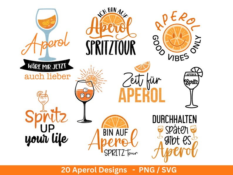 German Plotter File Aperol Svg Png Bundle - Holy Aperoli Svg - Aperol ...