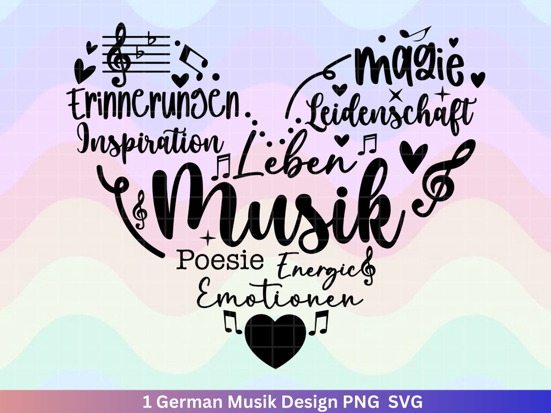 German Music Plotter File - Heart Svg - Music Love Svg - Music Svg ...