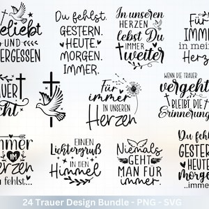 Plotterdatei Trauer - Abschied Svg - Kerzen Sprüche Trauer - Grablichter Sprüche deutsch - Du ...