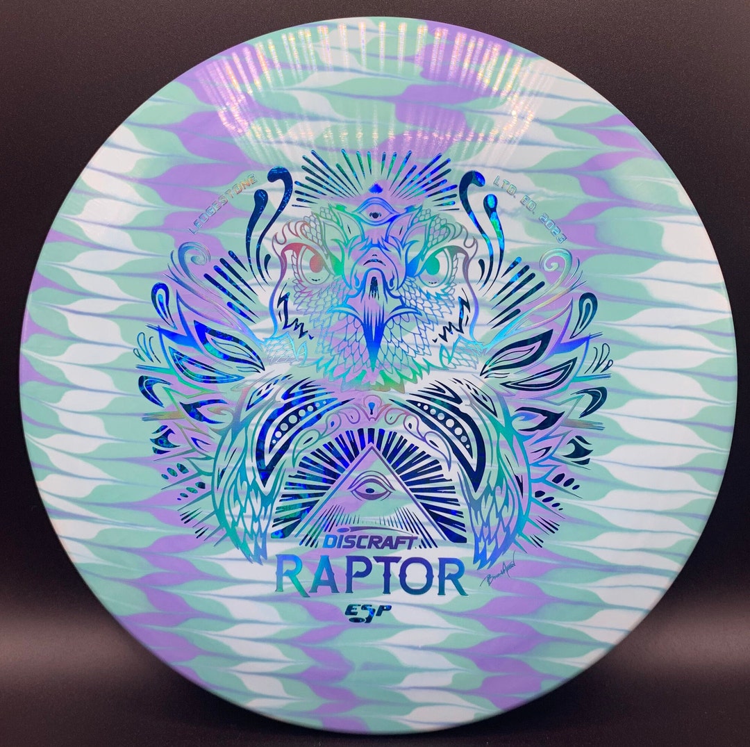 Discraft Two Color Stamp ESP Raptor Ledgestone 2023 170-172g Custom Dye ...