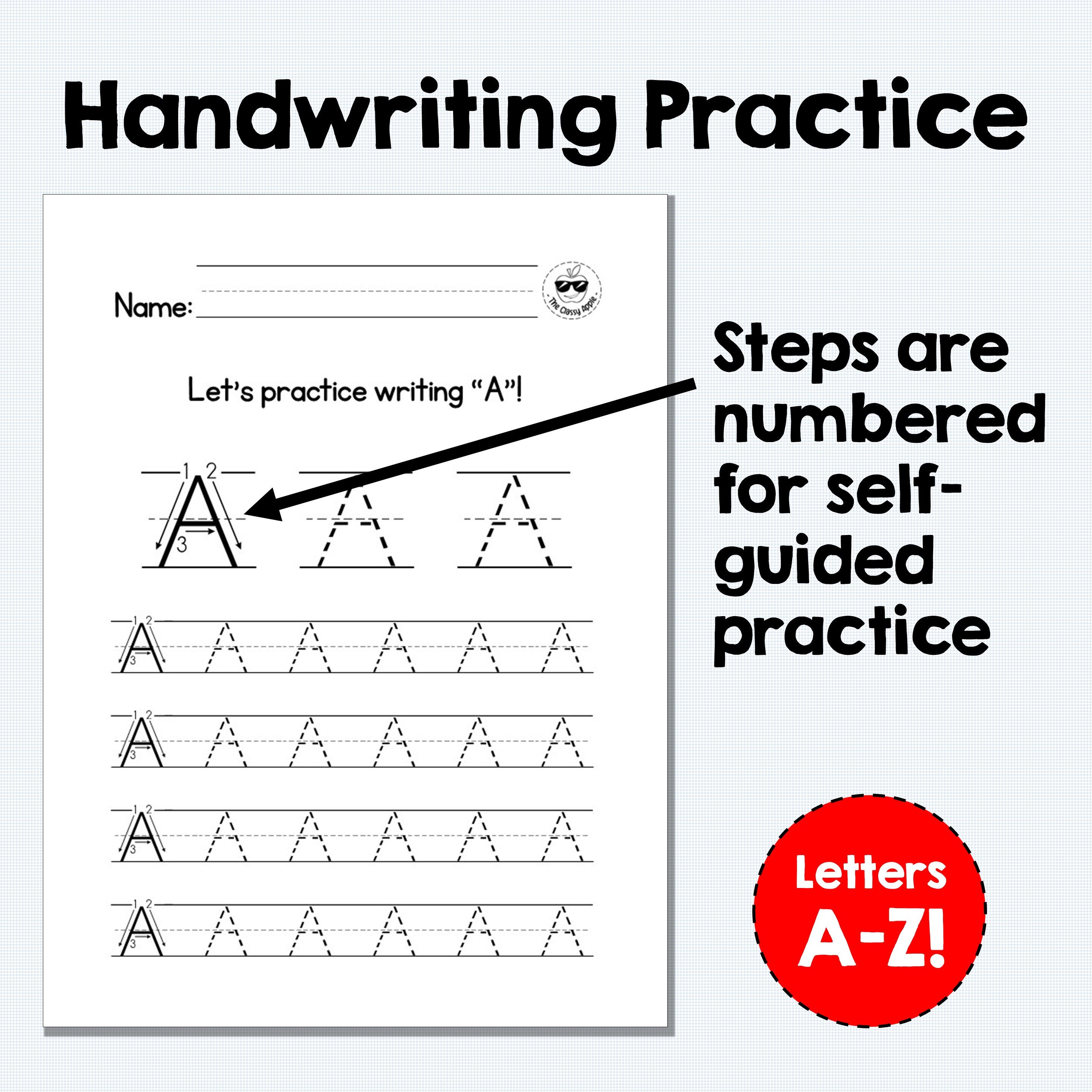 Letter Worksheets Printable Educational Worksheets With Handwriting ...