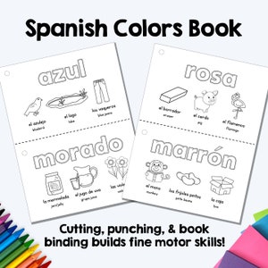 Printable Colors Book in Spanish & English (español Y Inglés) for Prek ...