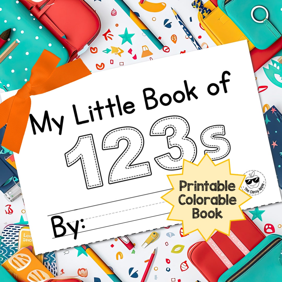 Printable Numbers 1-10 Book for Prek and Kindergarten - Black and White ...