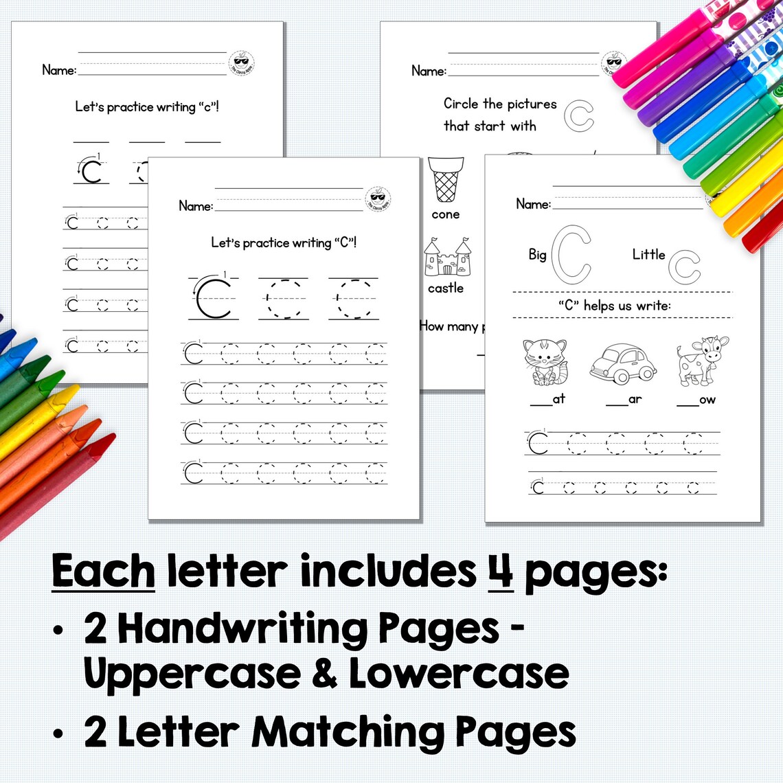Letter Worksheets Printable Educational Worksheets With Handwriting ...