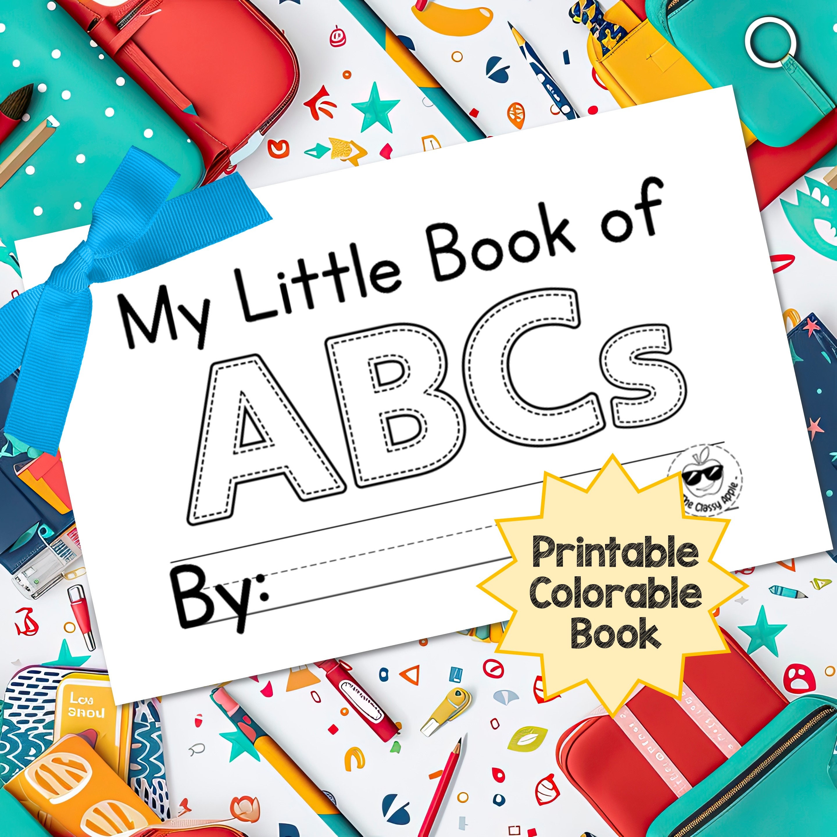 Printable Alphabet Book for Prek and Kindergarten - Black and White ...