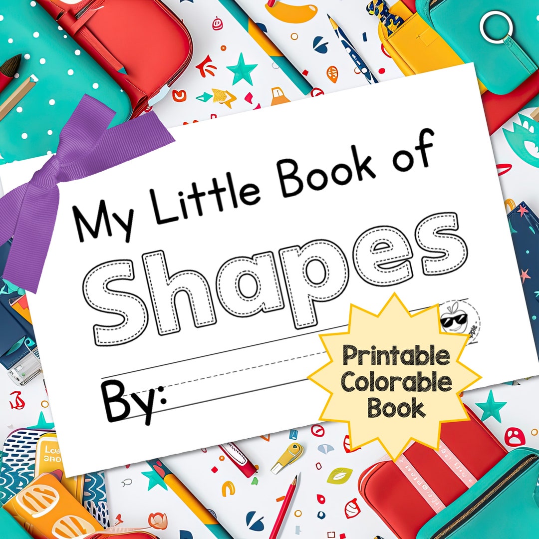 Printable Shapes Book for Prek and Kindergarten - Black and White ...