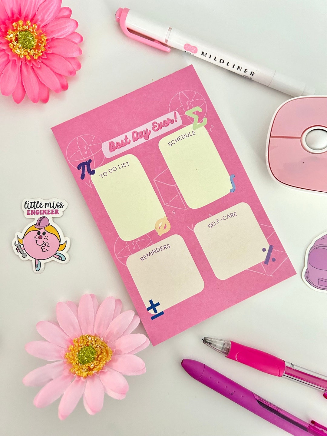 Engineering Stem Note Pad | Pink Hardhat | Engineering Empowerment ...