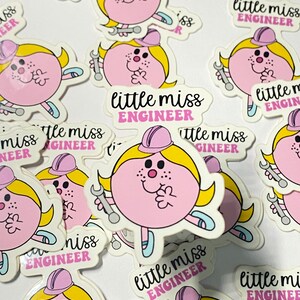 Little Miss Engineer Sticker | Engineering Empowerment | Engineering ...