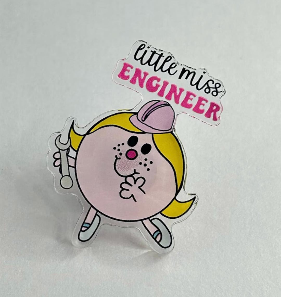 Little Miss Engineer Pin | Engineering Pin | Backpack Pin | Engineering ...