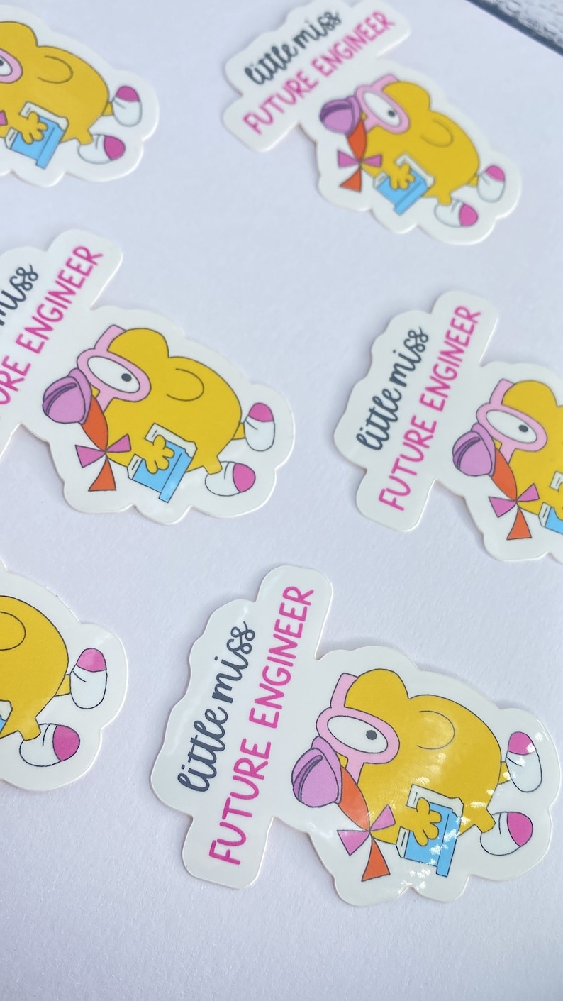Little Miss Future Engineer Sticker | Engineering Empowerment Sticker ...