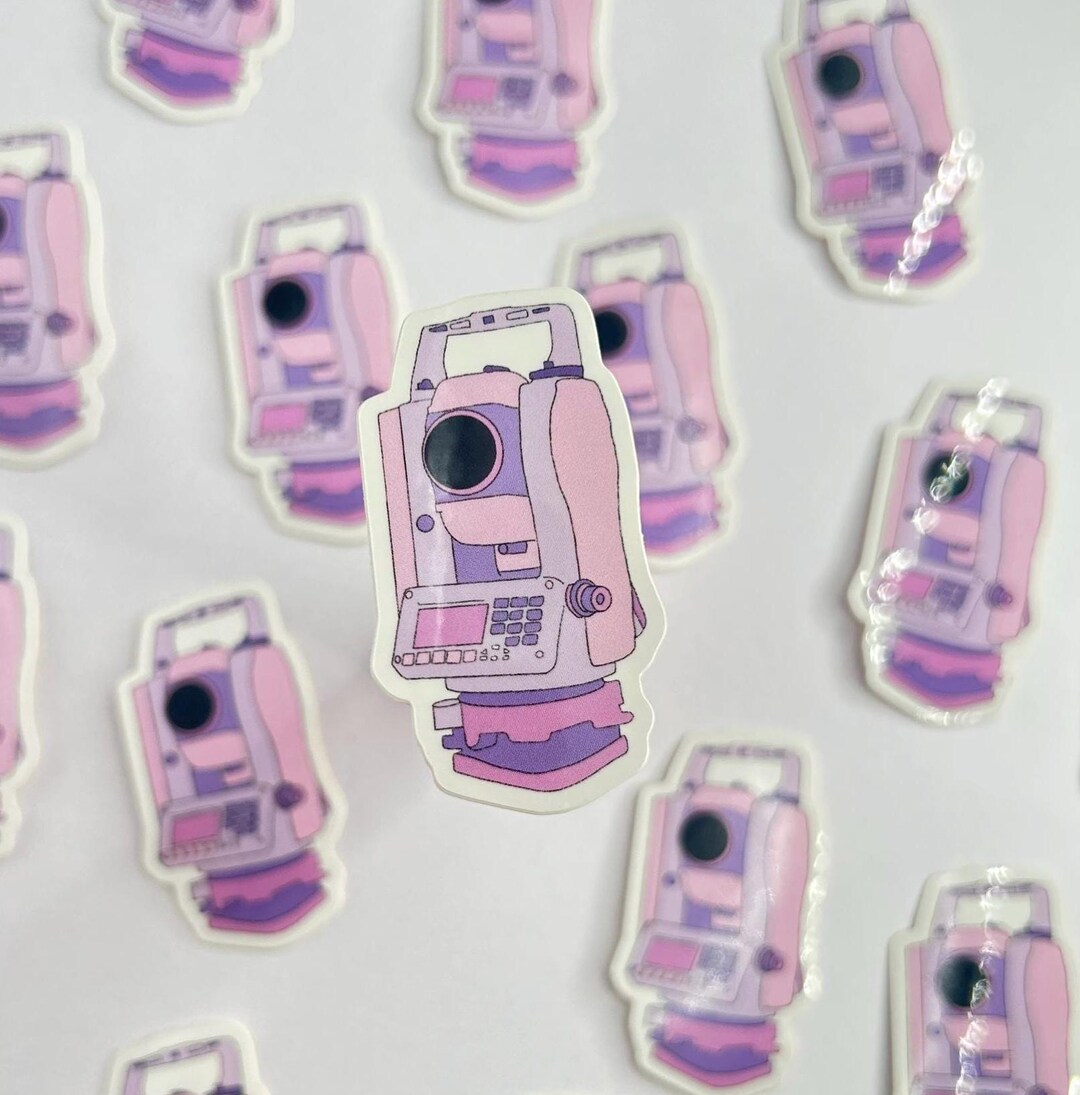 Total Station Sticker | Surveying | Geomatics Engineer - Etsy