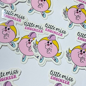 Little Miss Engineer Sticker | Engineering Empowerment | Engineering ...