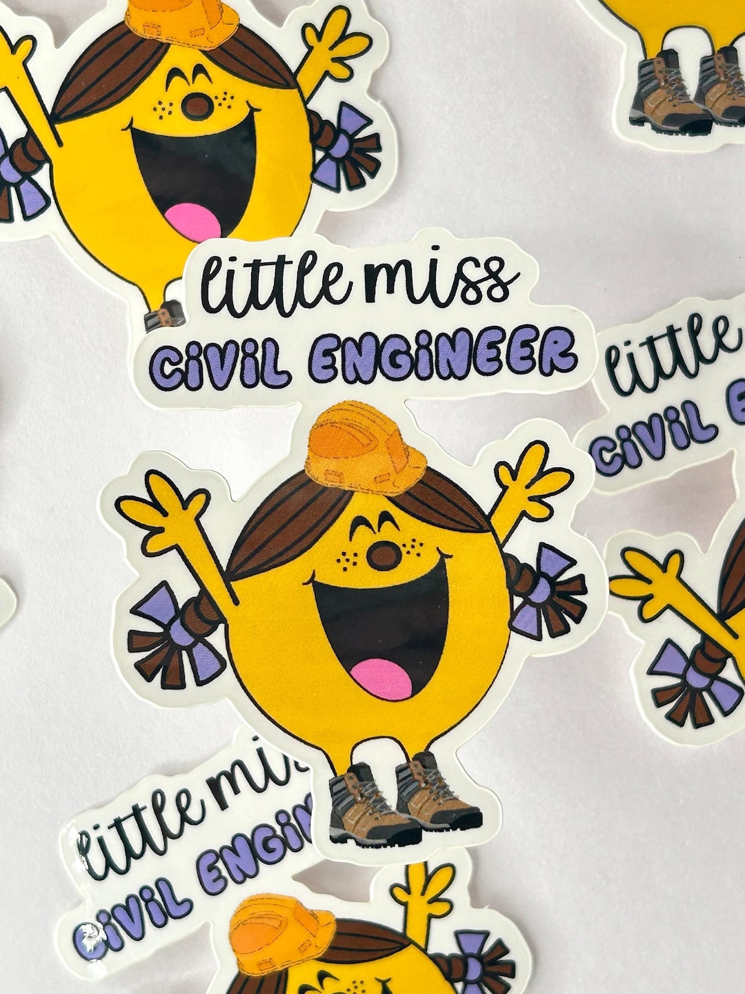 Little Miss Civil Engineer Sticker | Engineering Empowerment ...