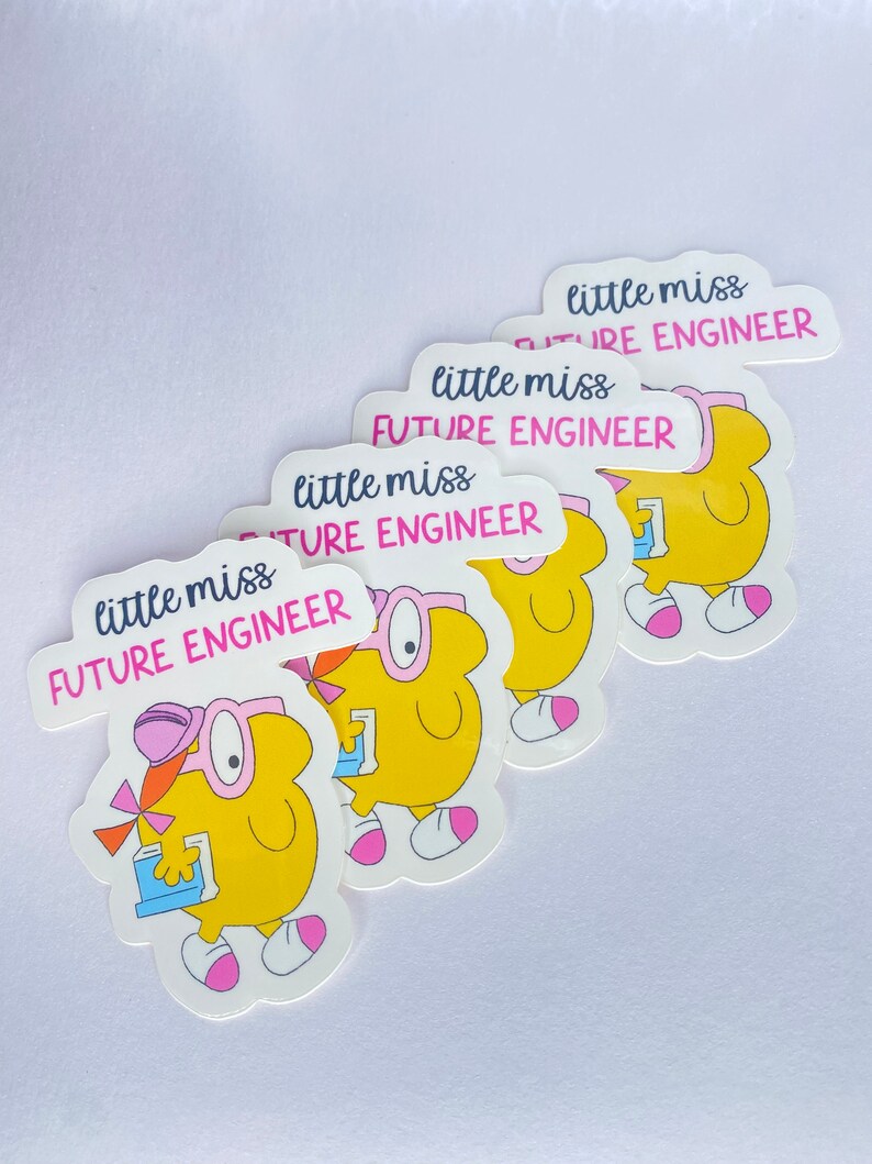 Little Miss Future Engineer Sticker Engineering Empowerment - Etsy