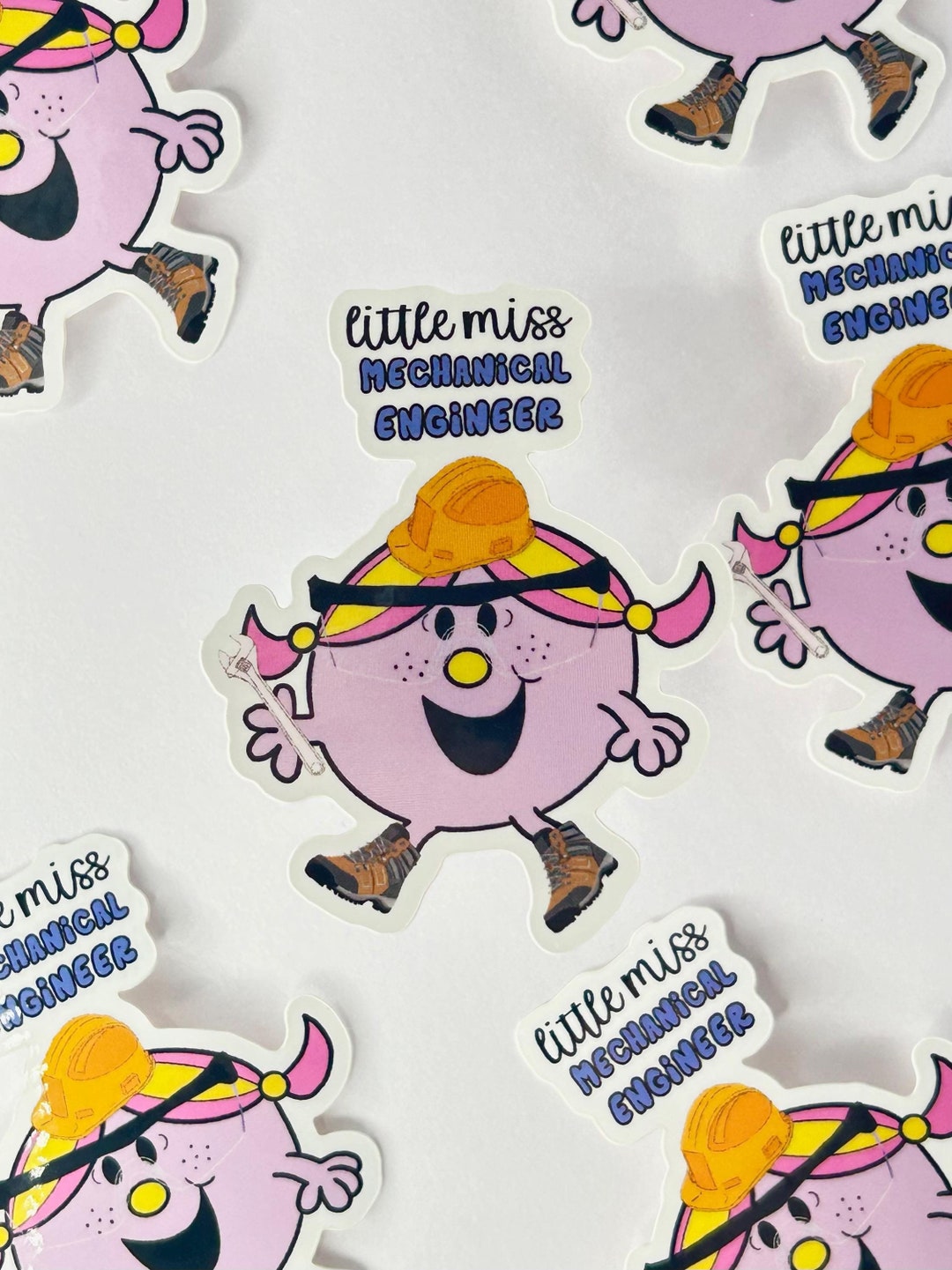 Little Miss Mechanical Engineer Sticker | Engineering Empowerment ...