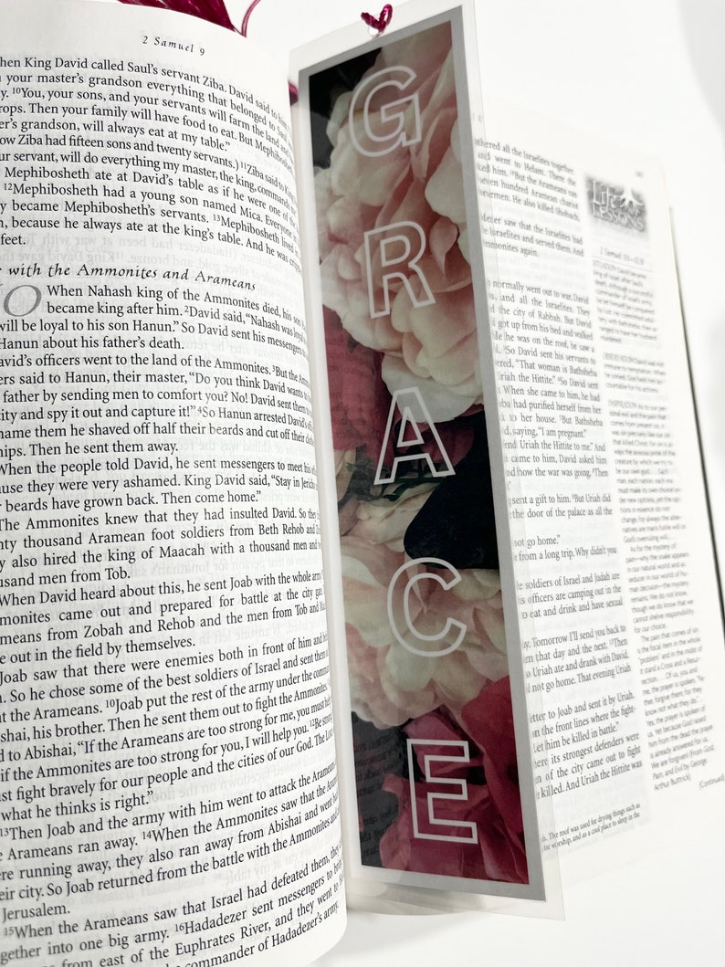 Grace Quote Bookmark large - Etsy