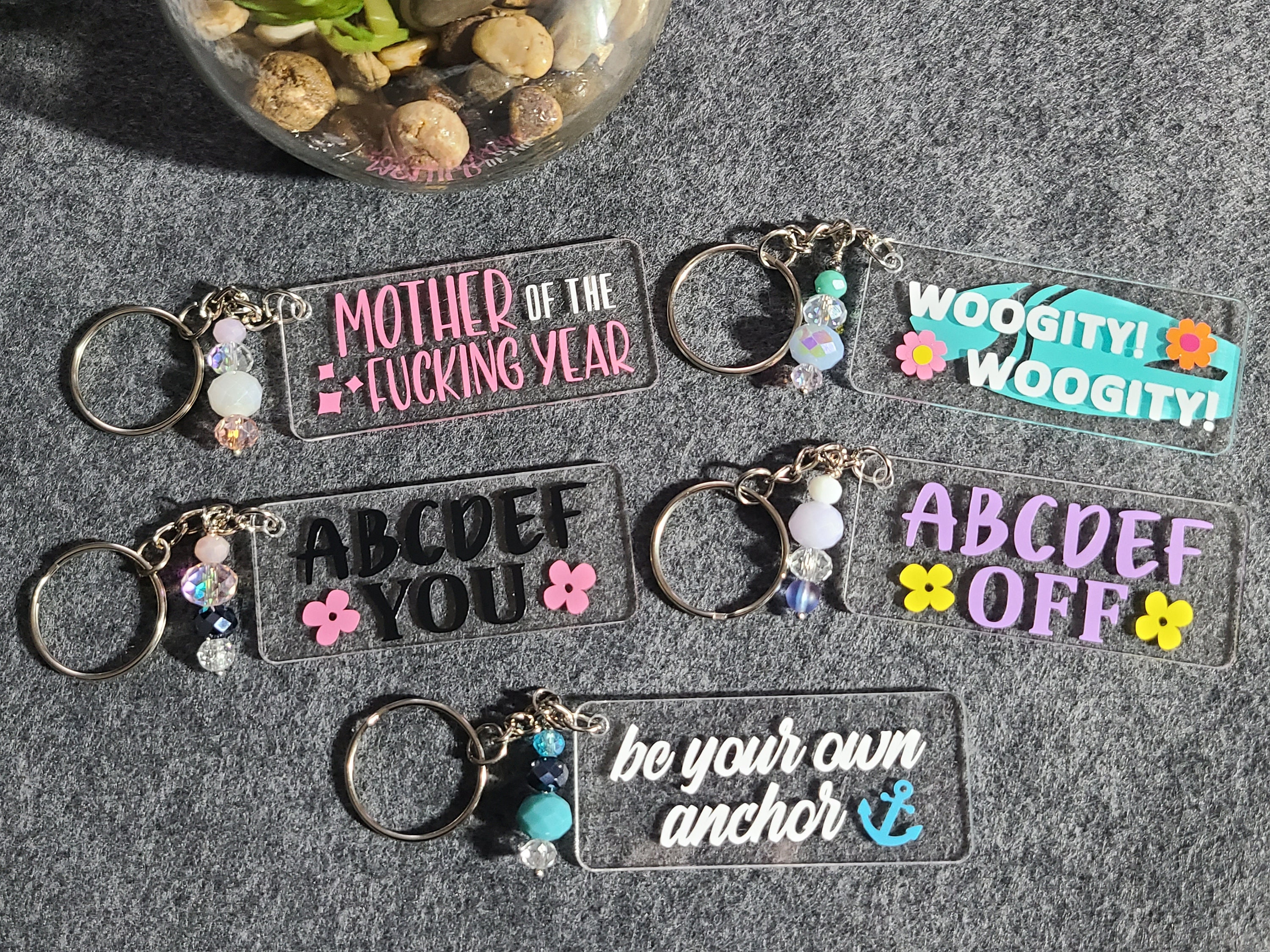 Acrylic Keychains / This is My Happy Face Keychain / Sassy - Etsy Canada