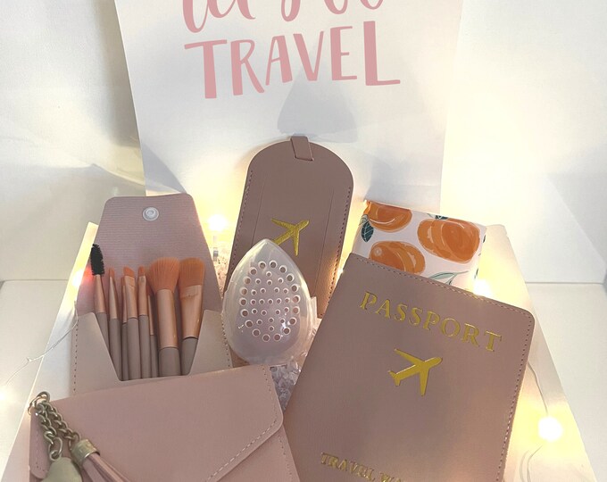 Travel Essentials Personalizez Gift Box for Her, Gift for Women ...