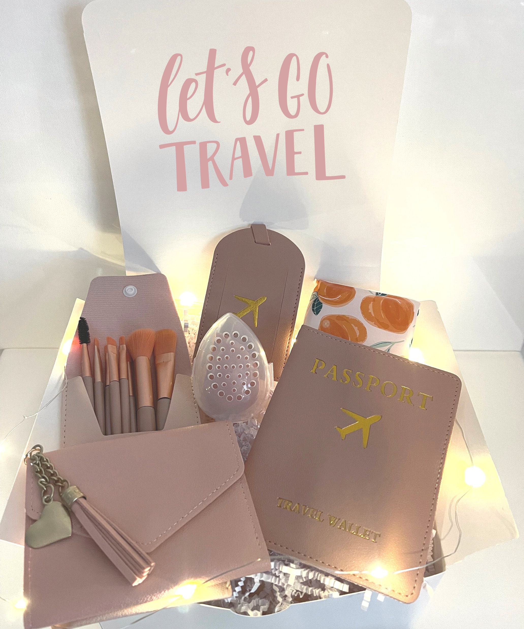 Travel Essentials Personalizez Gift Box for Her, Gift for Women ...