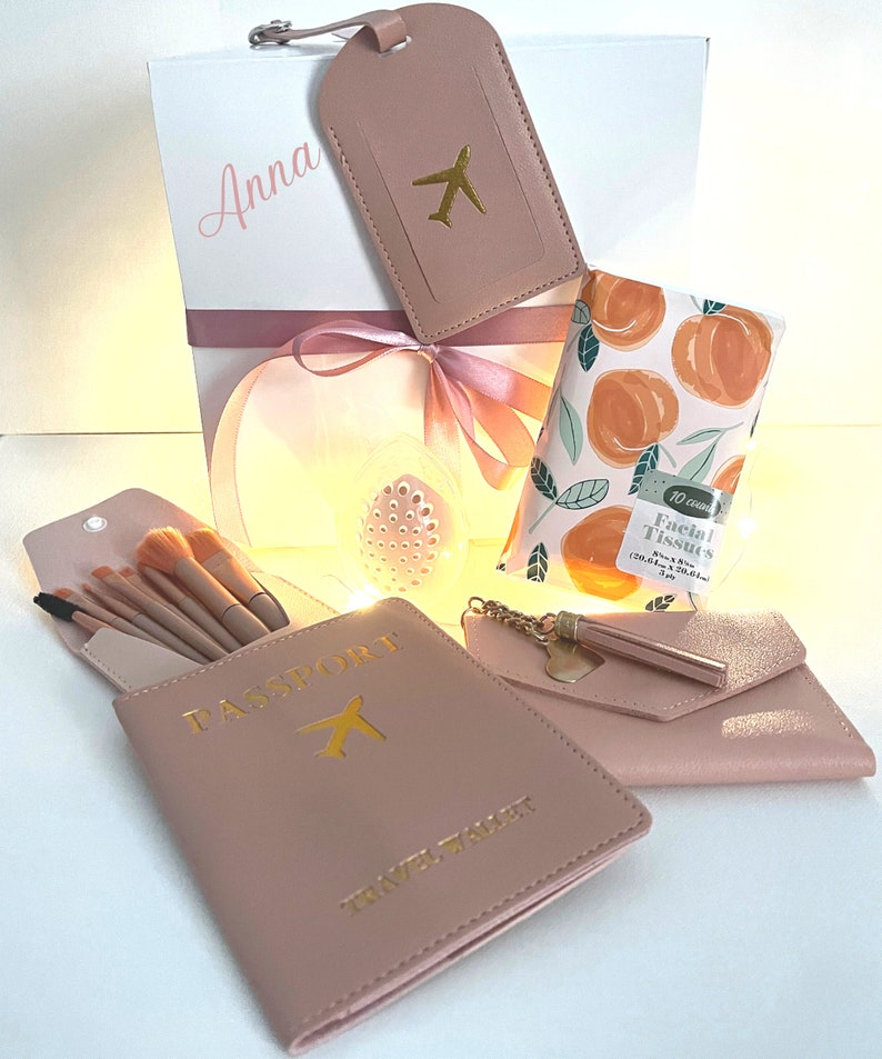 Travel Essentials Personalizez Gift Box for Her, Gift for Women ...