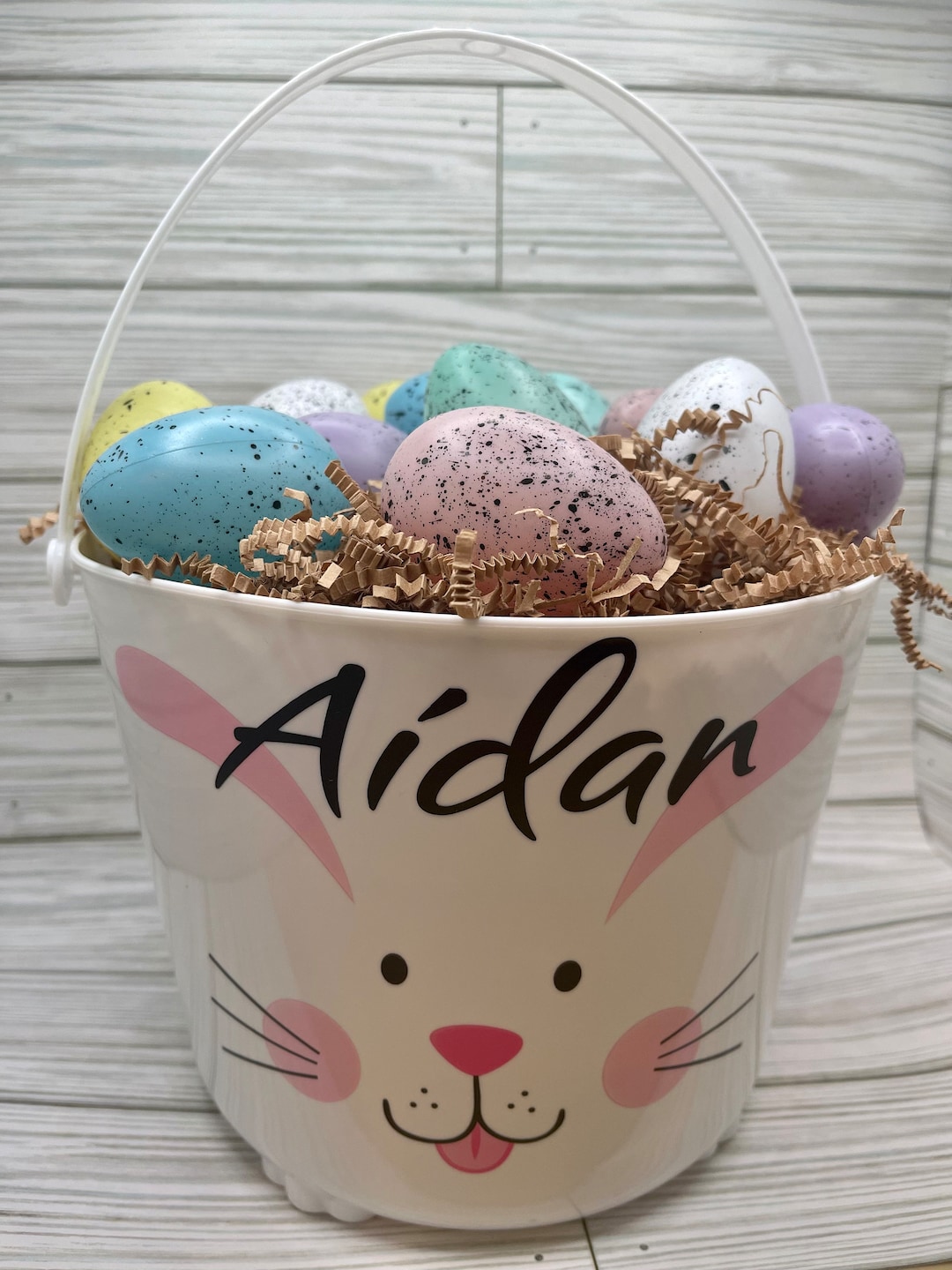 Personalized Easter Basket, Super Cute. Egg Hunting Basket, Washable ...
