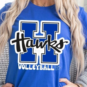 Hawks Shirt, Hawks Volleyball Shirt, Game Day Hawks Shirt, Go Hawks ...