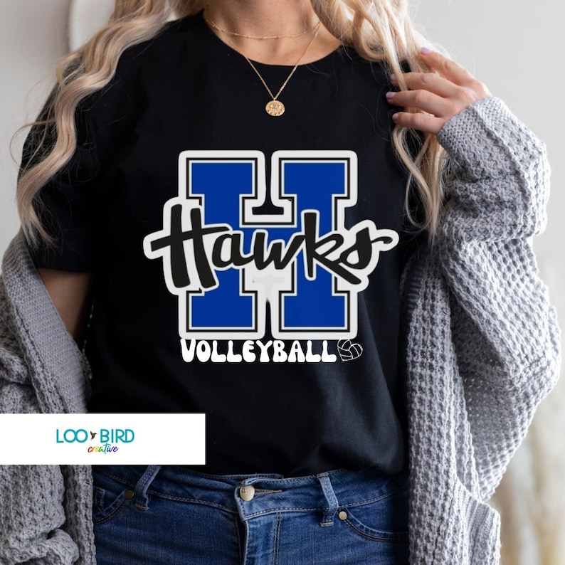 Hawks Shirt, Hawks Volleyball Shirt, Game Day Hawks Shirt, Go Hawks ...