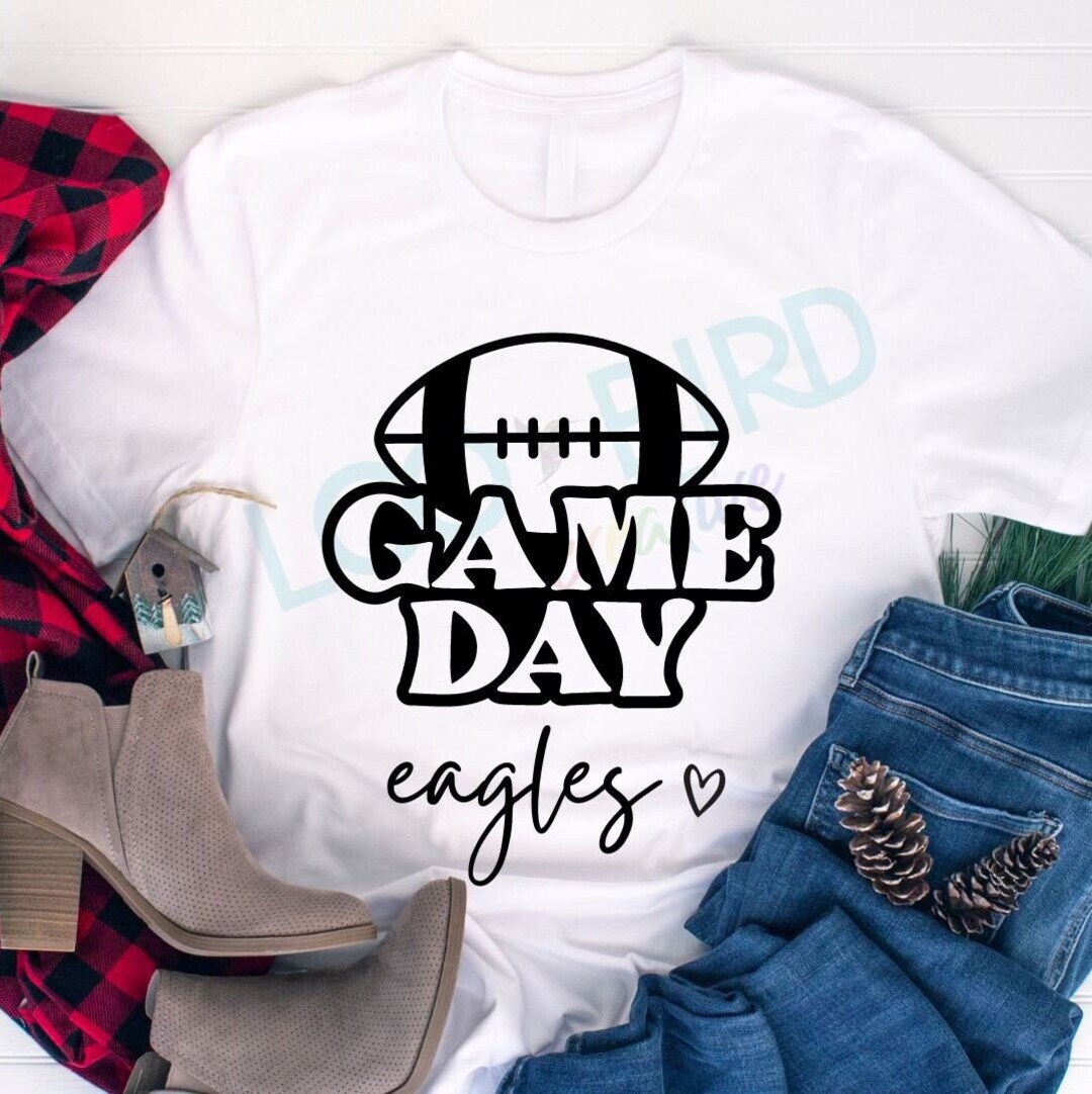 Game Day Eagles Svg, Football Svg, Game Day SVG for Shirt, Eagles Team ...