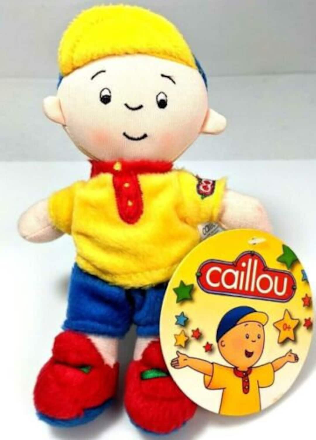 Caillou Plush Soft Doll 7 Stuffed Boy Red Yellow Blue NWT - Etsy