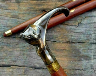 Cat Head Walking Cane - Etsy