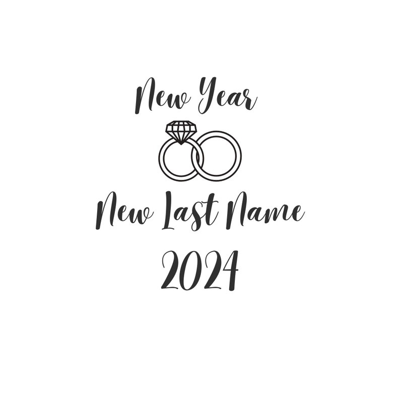 New Year/new Last Name SVG - Etsy