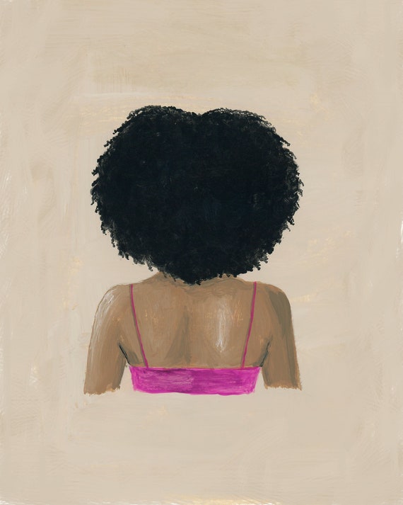 Drawings Of Girls With Curly Hair From The Back