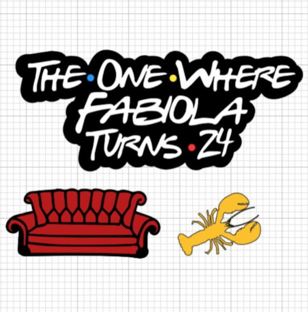 Customizable FRIENDS Cake Topper PNG File - Etsy