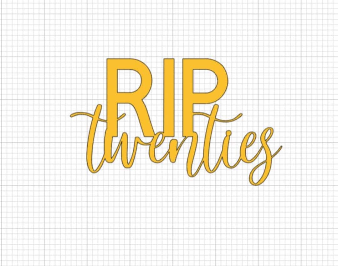 RIP Twenties SVG - Etsy