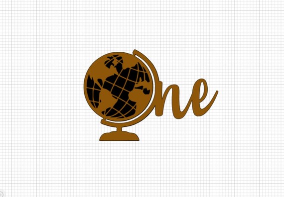 Globe Cake Topper One - Etsy