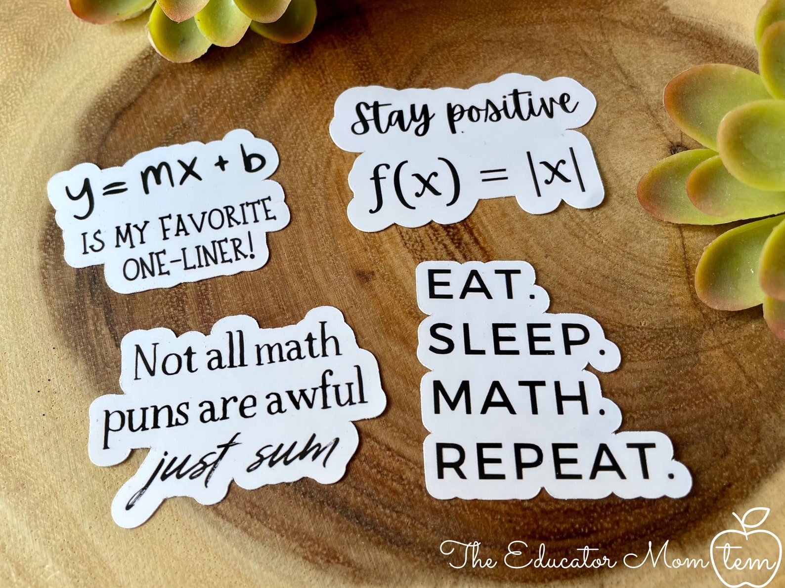 Black and White Math Stickers Teacher Stickers Math Puns - Etsy